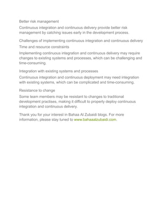 The Advantages of Continuous Integration and Continuous Delivery.pdf