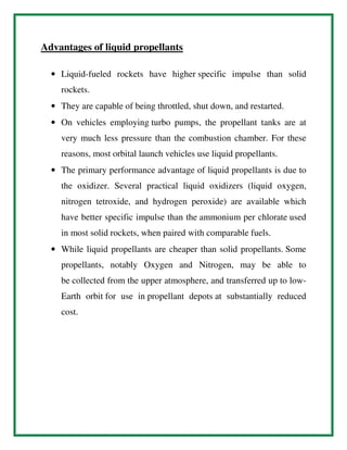 The advantages of different types of propellants | PDF