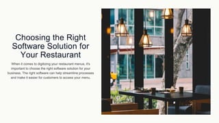 The Advantages of Digitizing Your Restaurant Menus.pptx