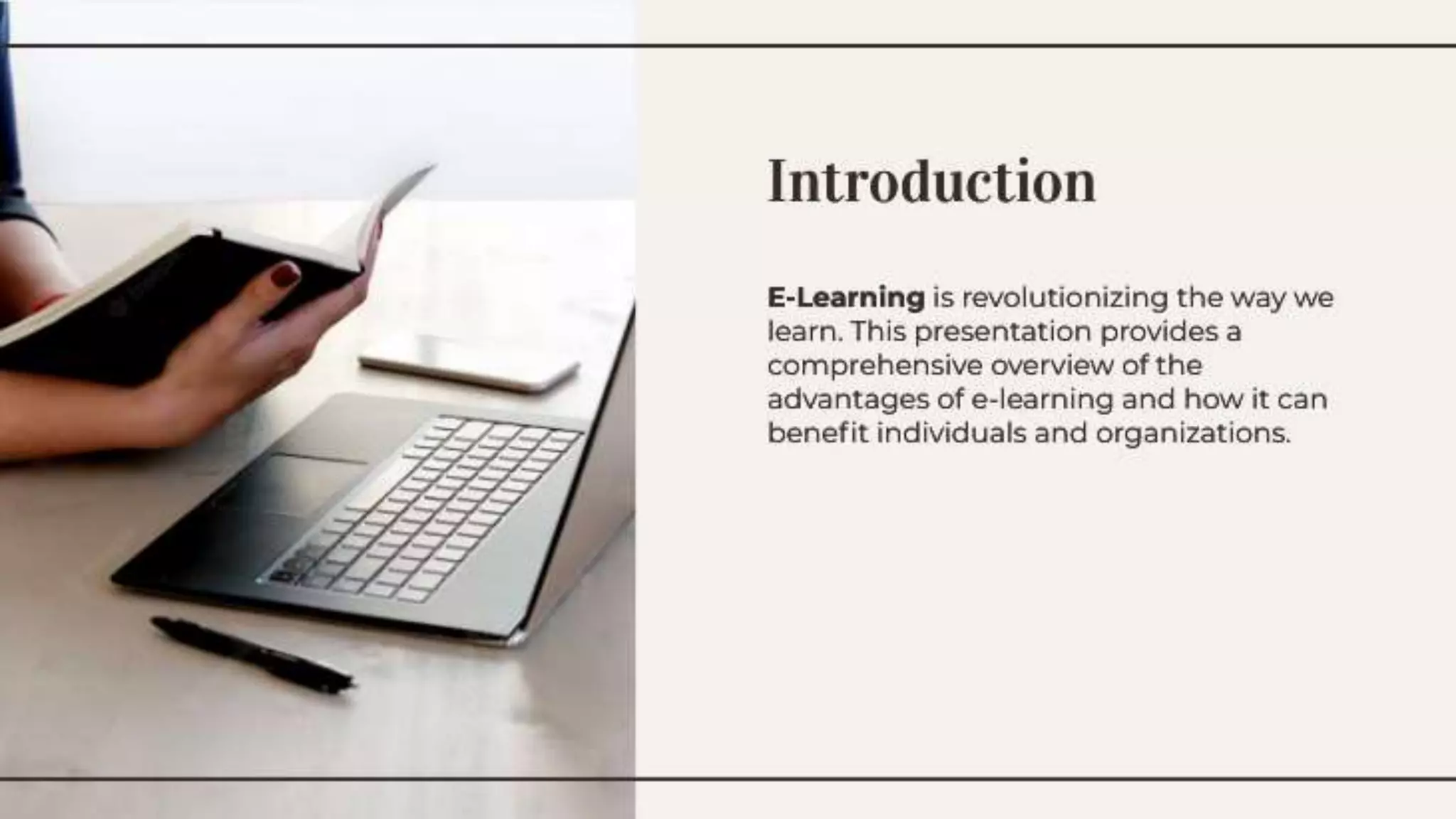 The Advantages of eLearning.pptx | Online Education | Education