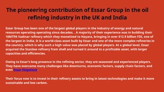 The advent of new technologies that is revolutionizing the oil refining ...