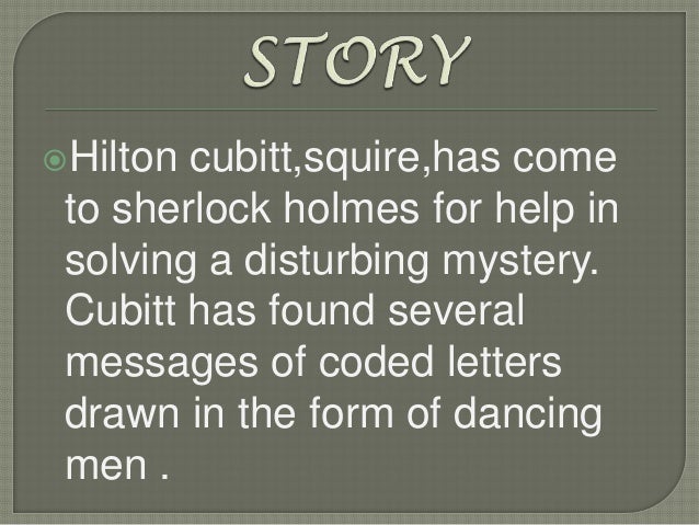 The adventure of dancing men sherlock holmes