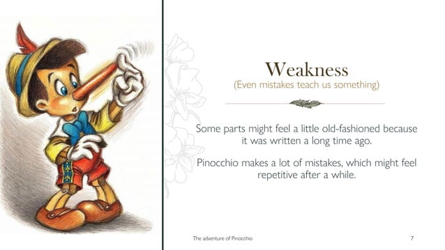 The adventure of Pinocchio book review in english | PPT