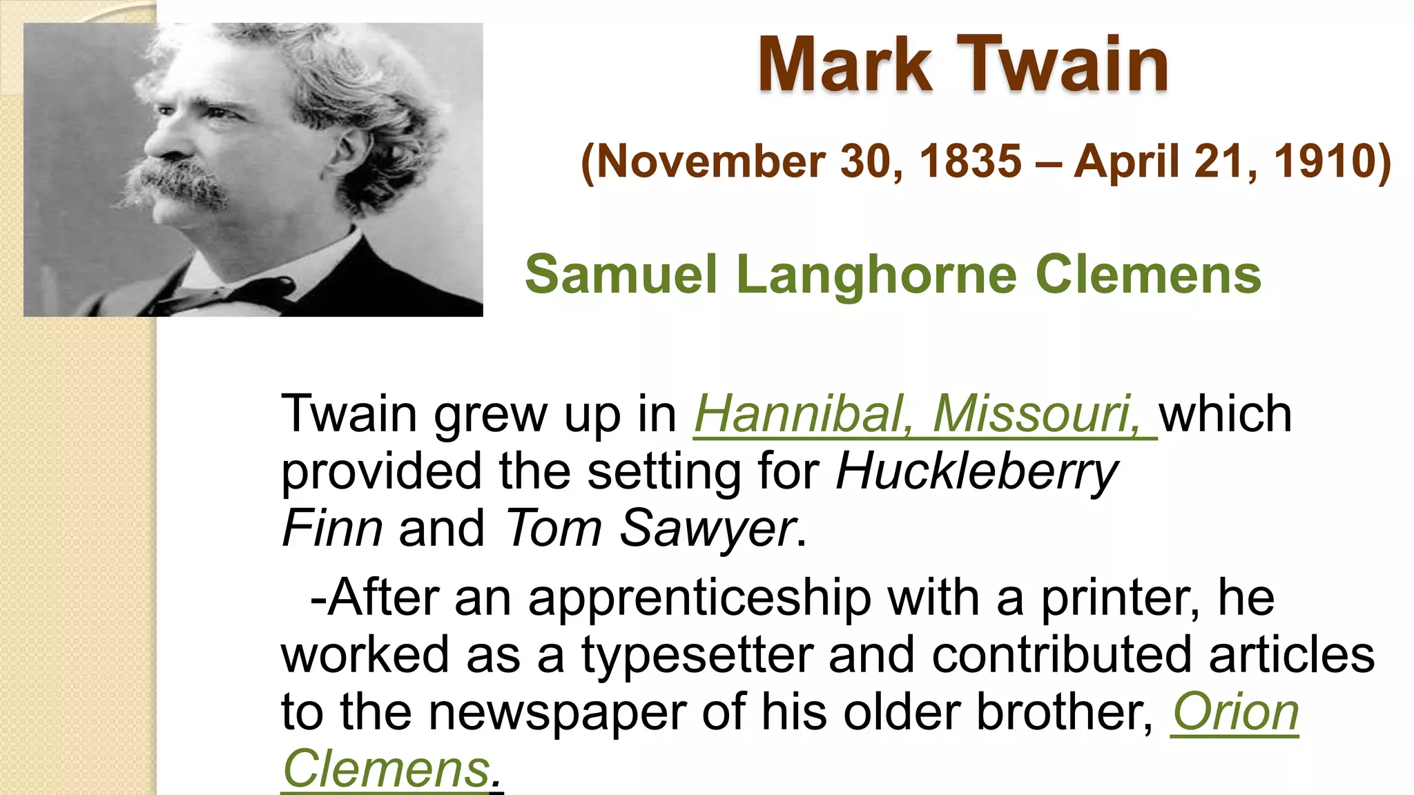 The adventures of huckleberry finn | PPTX
