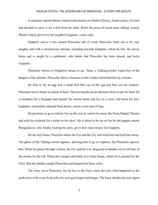 The Adventures of Pinocchio - A story for adults | PDF