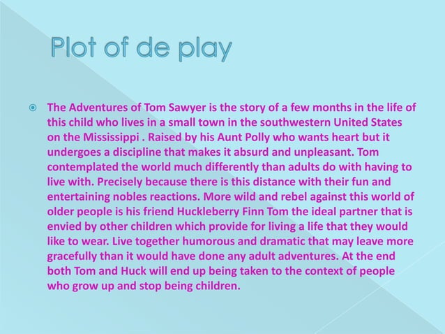 The adventures of tom sawyer | PPTX | Books and Literature