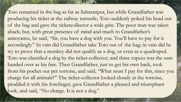 The adventures of toto grade9 english cbse .pptx