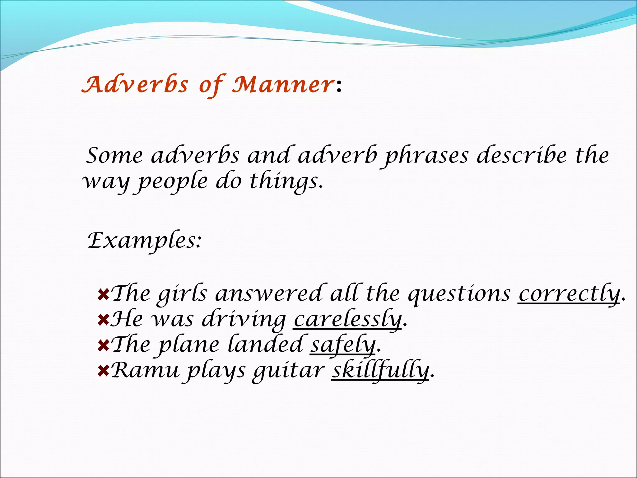 The adverb | PPT