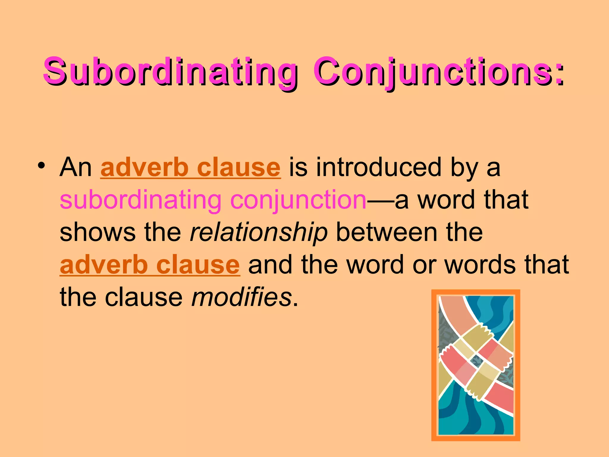 The Adverb Clause | PPT