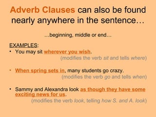The adverb clause | PPT