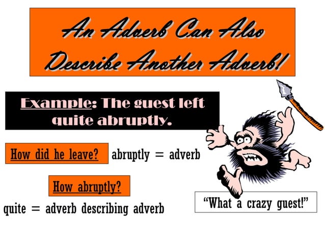 The Adverb PowerPoint for lecture and lesson | PPT