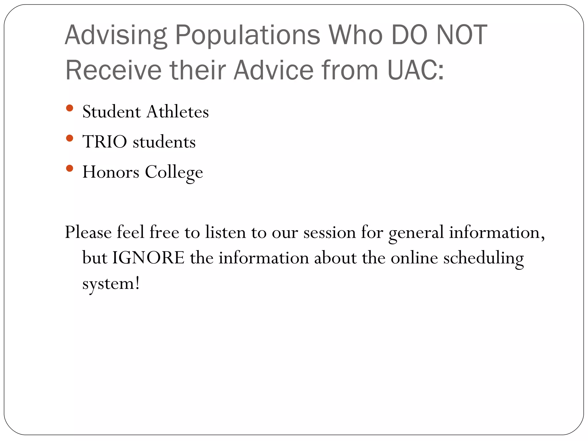 The Advising Process | PPT