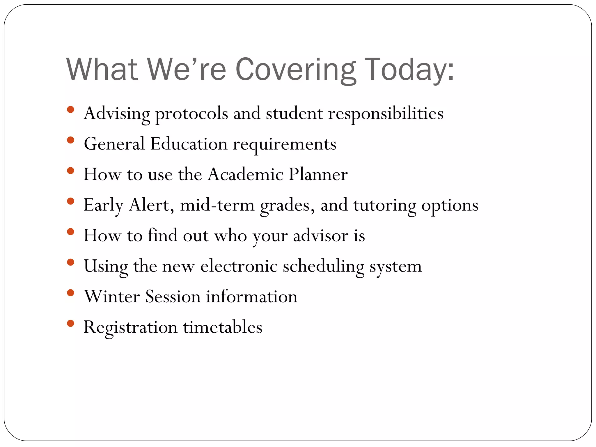 The Advising Process | PPT