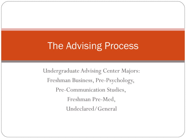 The Advising Process | PPT