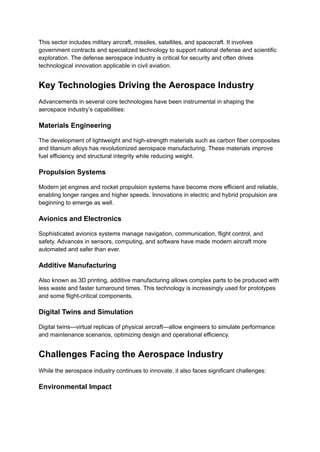 The Aerospace Industry_ Innovation, Challenges, and Future Outlook.pdf