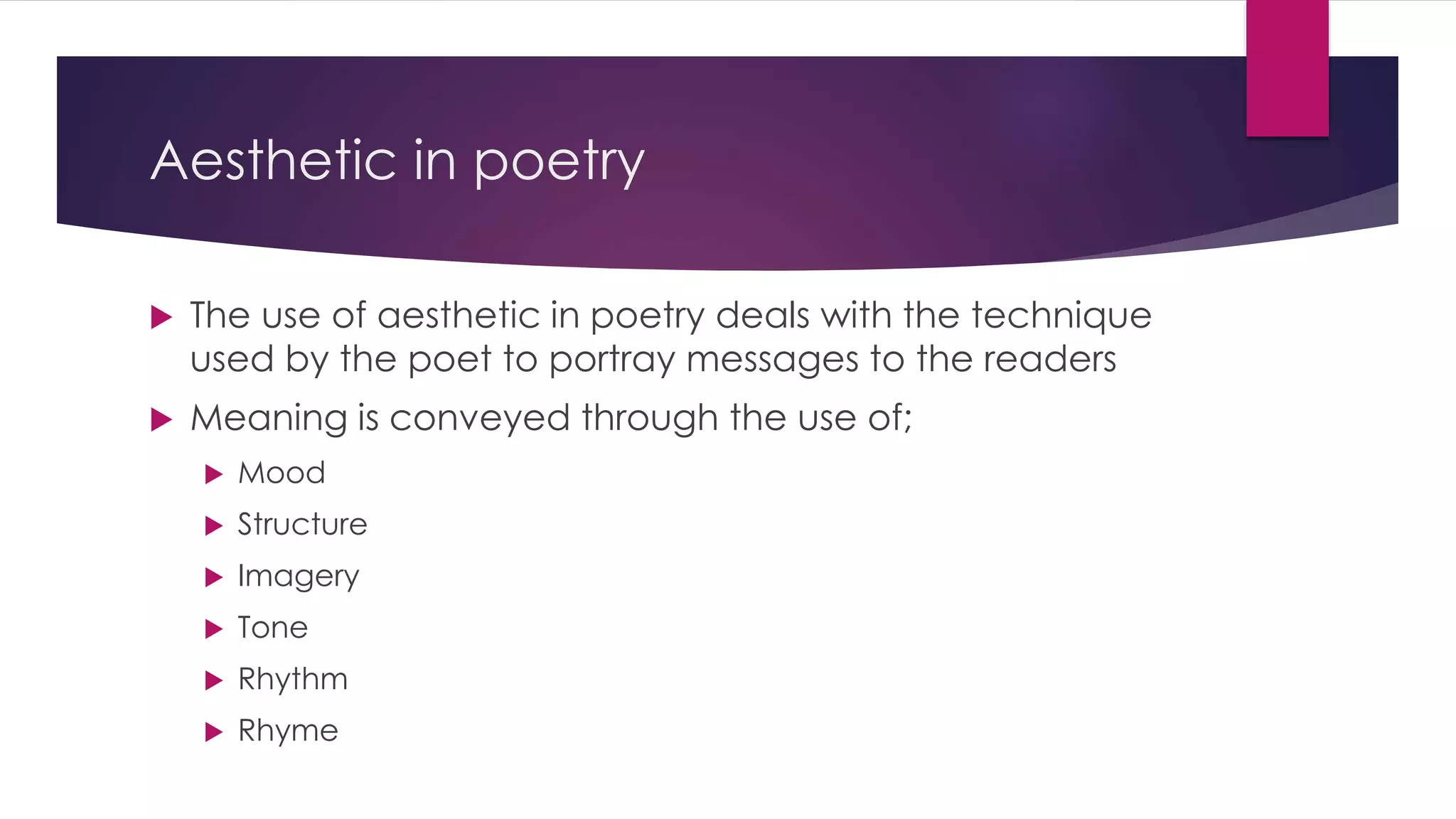 The aesthetic approach | PPT