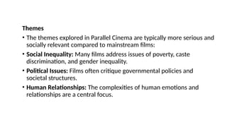 The Aesthetics and Appreciation of Indian Parallel Cinema | PPTX