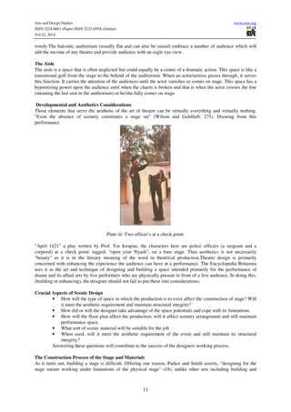 The aesthetics of space as a design element in stage production | PDF