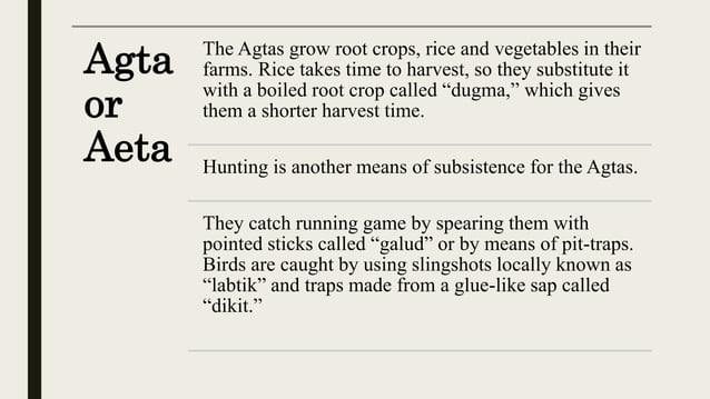 The aeta and malaweg | PPT