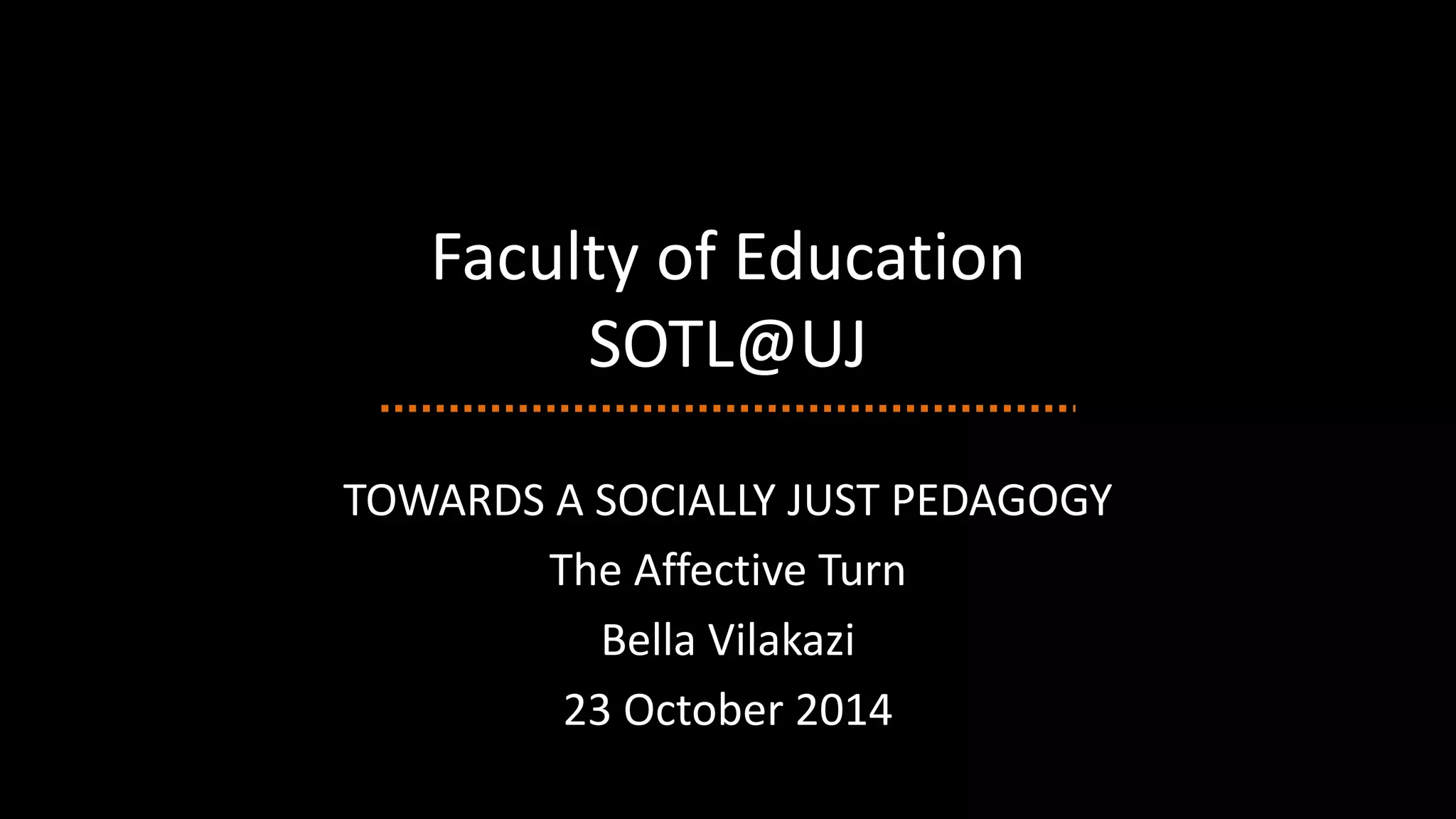 The affective turn seminar 2 | PPTX | Physics | Science