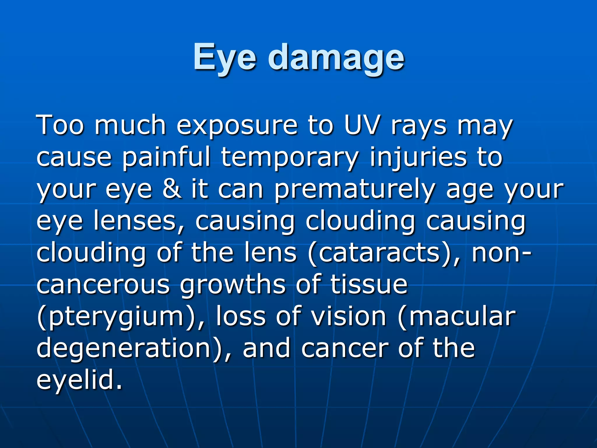 The affect of uv radiation | PPT