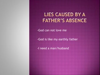 The Effects of Absent Fathers | PPTX