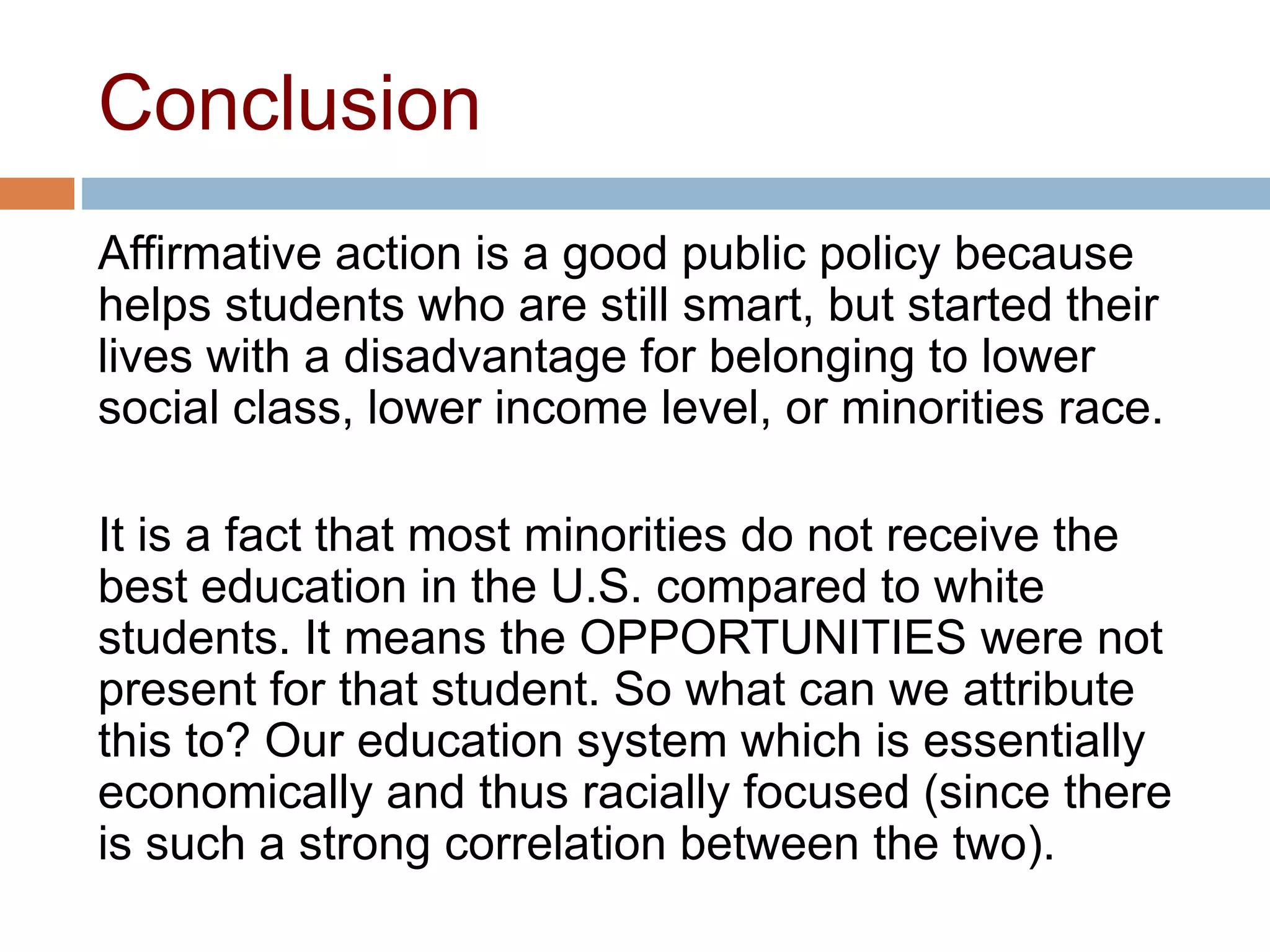 The affirmative action 7 | PPTX