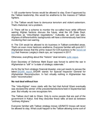 The Afghanistan Peace Deal riddle | DOCX