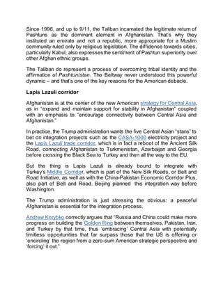 The Afghanistan Peace Deal riddle | DOCX