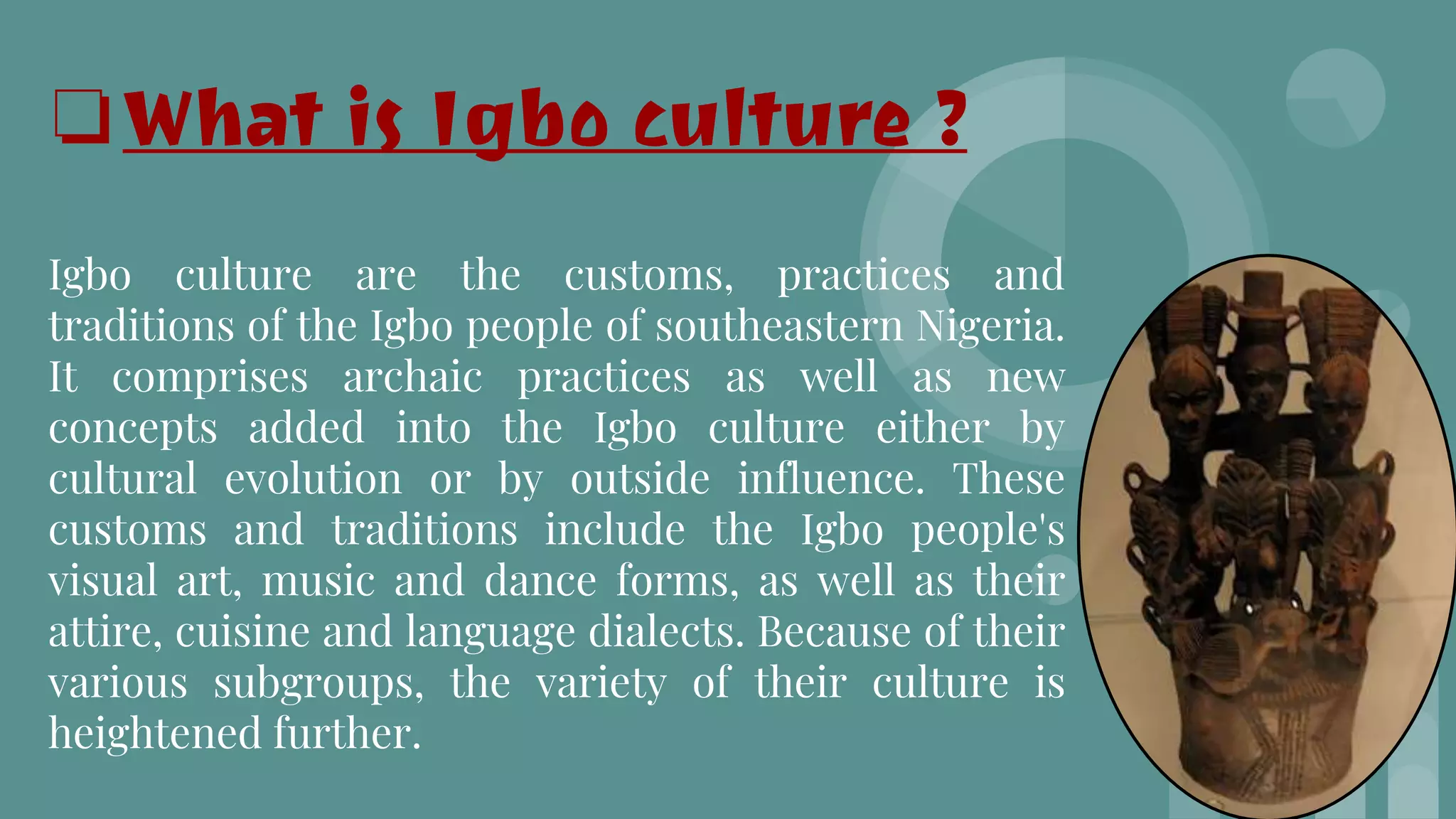 Igbo culture in Things Fall Apart | PPTX