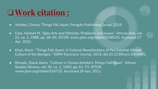 Igbo culture in Things Fall Apart | PPTX