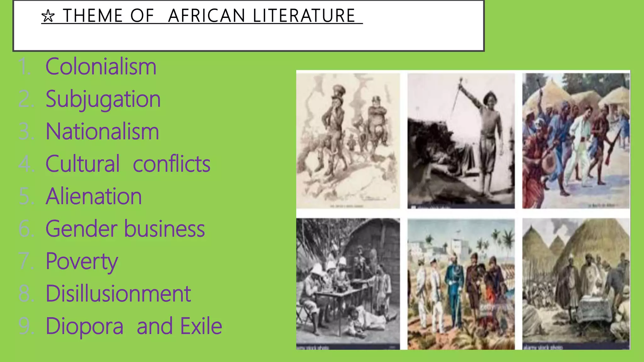 The african literature ppt | PPTX