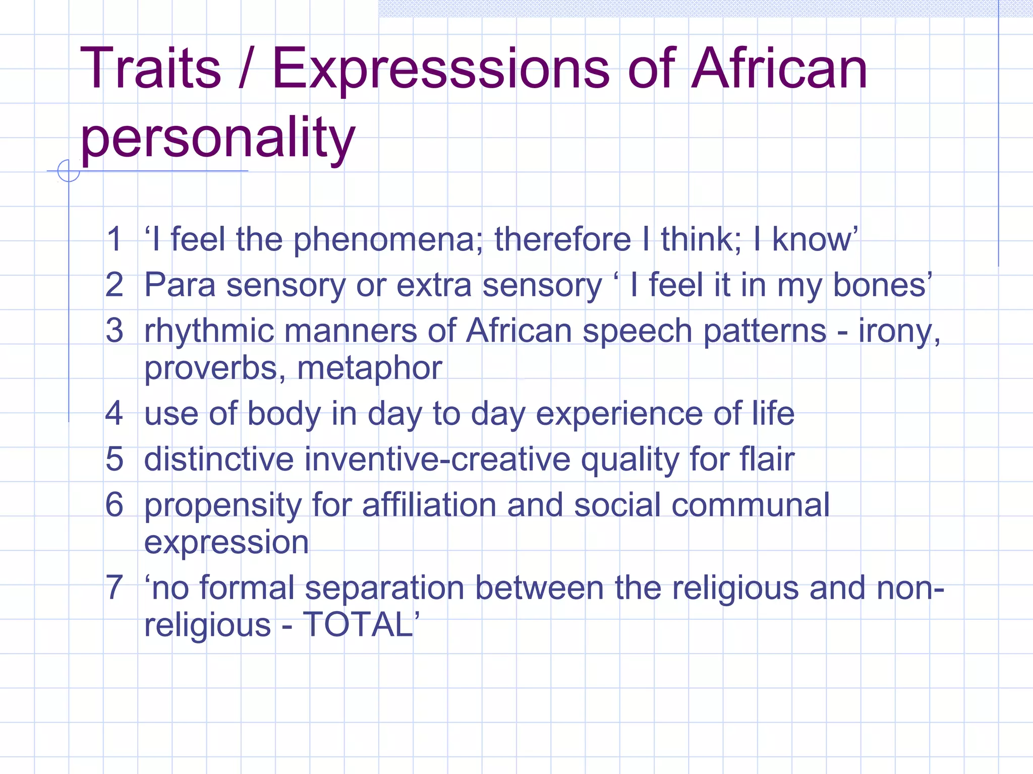 The african personality baldwin | PPT