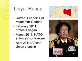 The African Union Steps into Libya | PPTX
