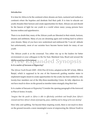 The African Youth Question | PDF