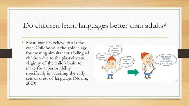 The age factor in second language acquisition | PPTX | Education