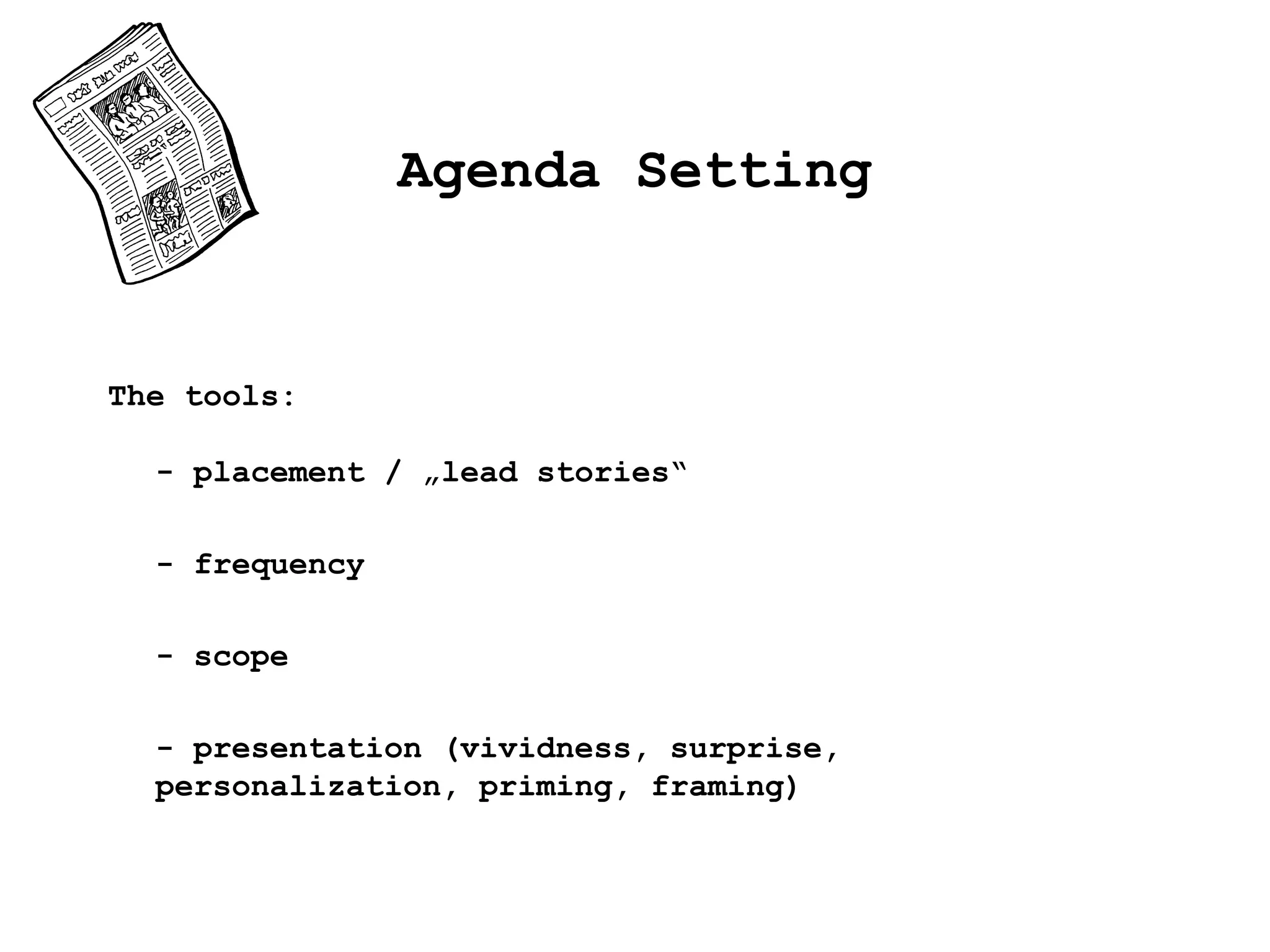 The Agenda Setting Theory | PPT