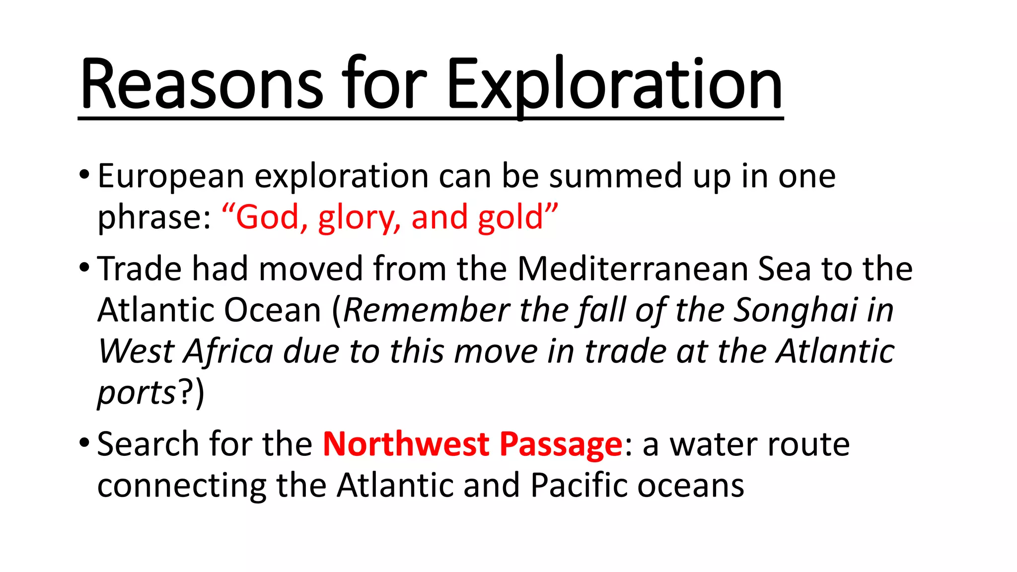 The Age of Exploration | PPTX