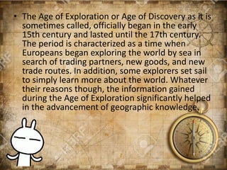The age of exploration | PPTX