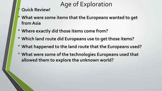 The Age of Exploration (all) | PPTX