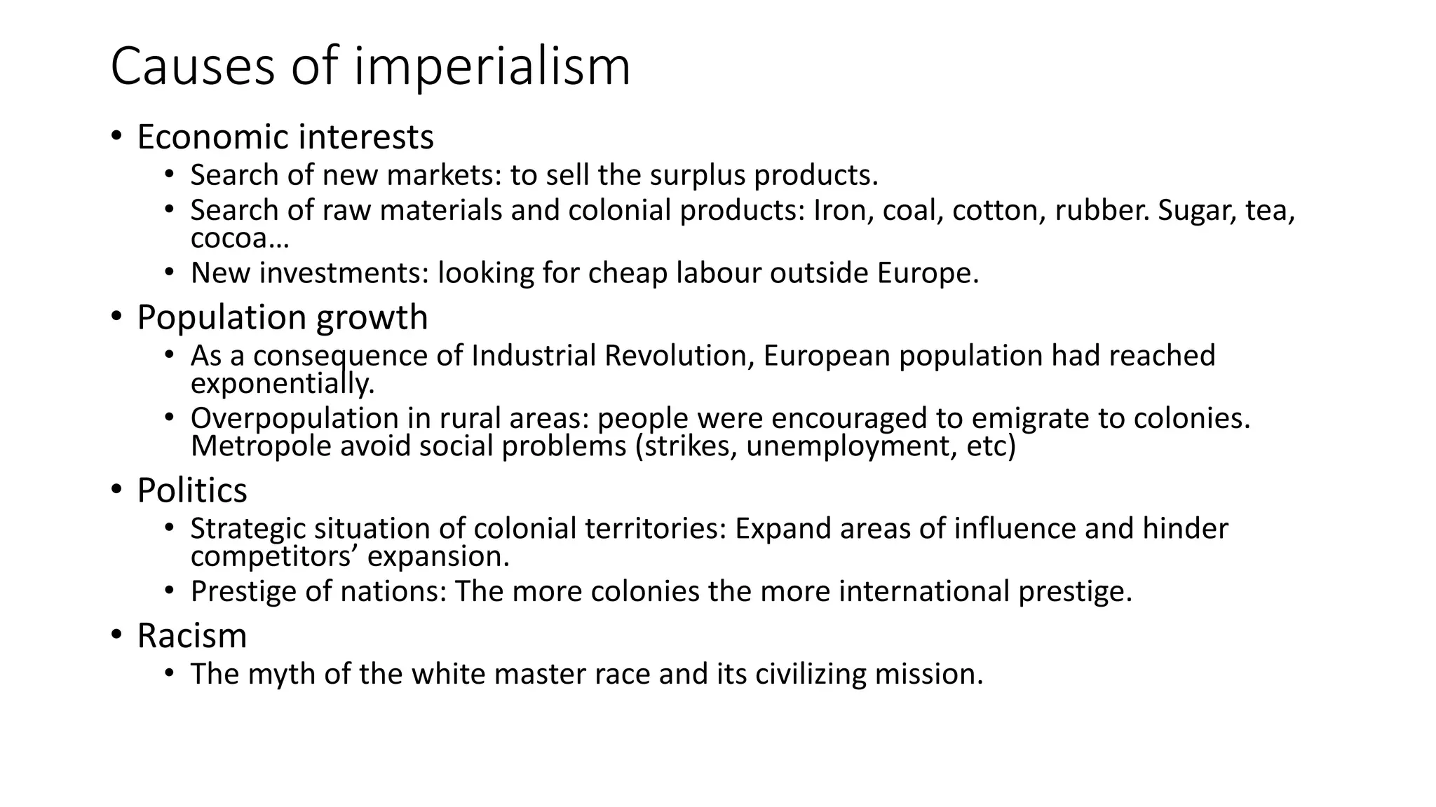 The age of imperialism | PPTX