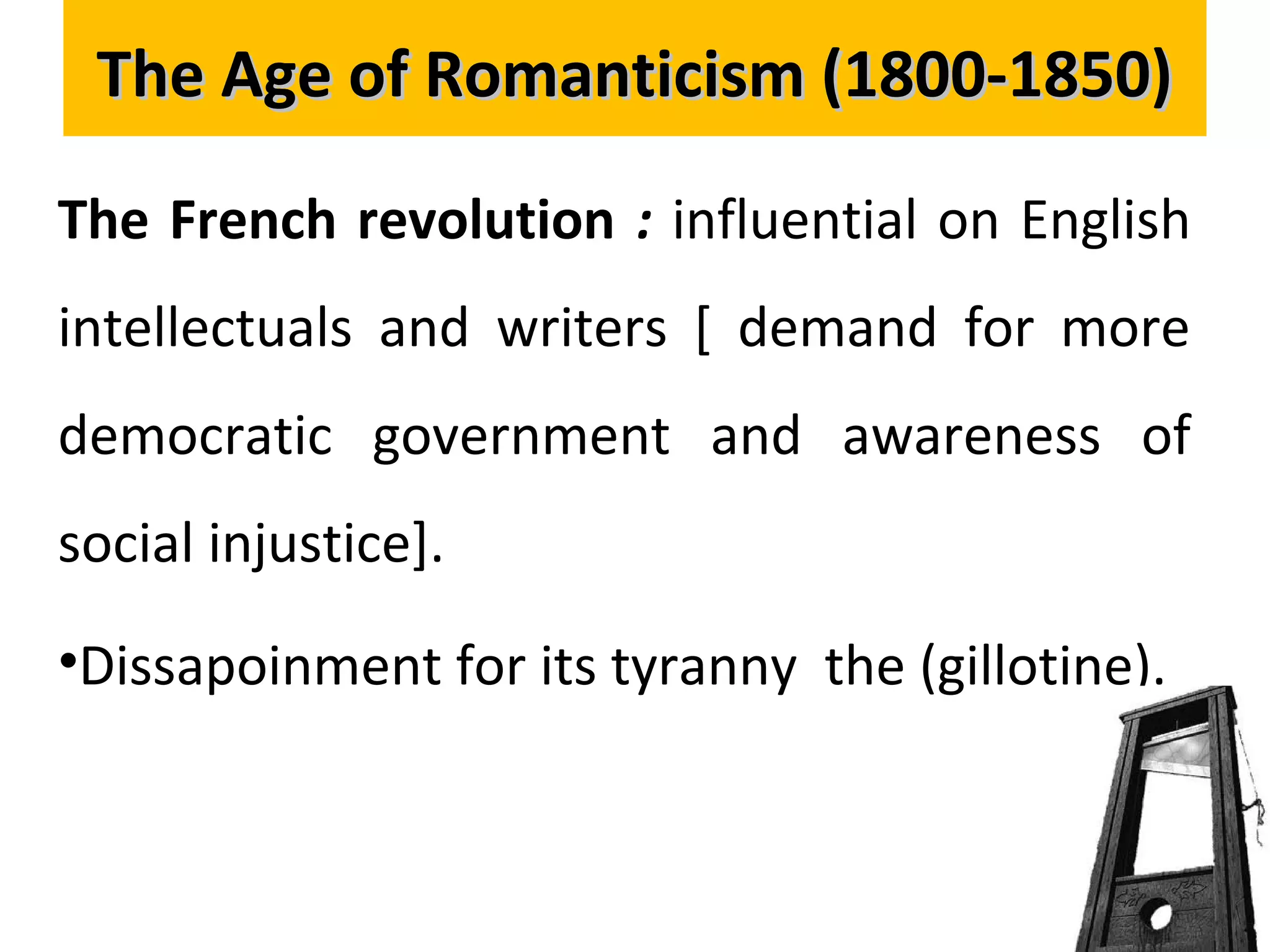 The age of romanticism (1800 1850) | PPT