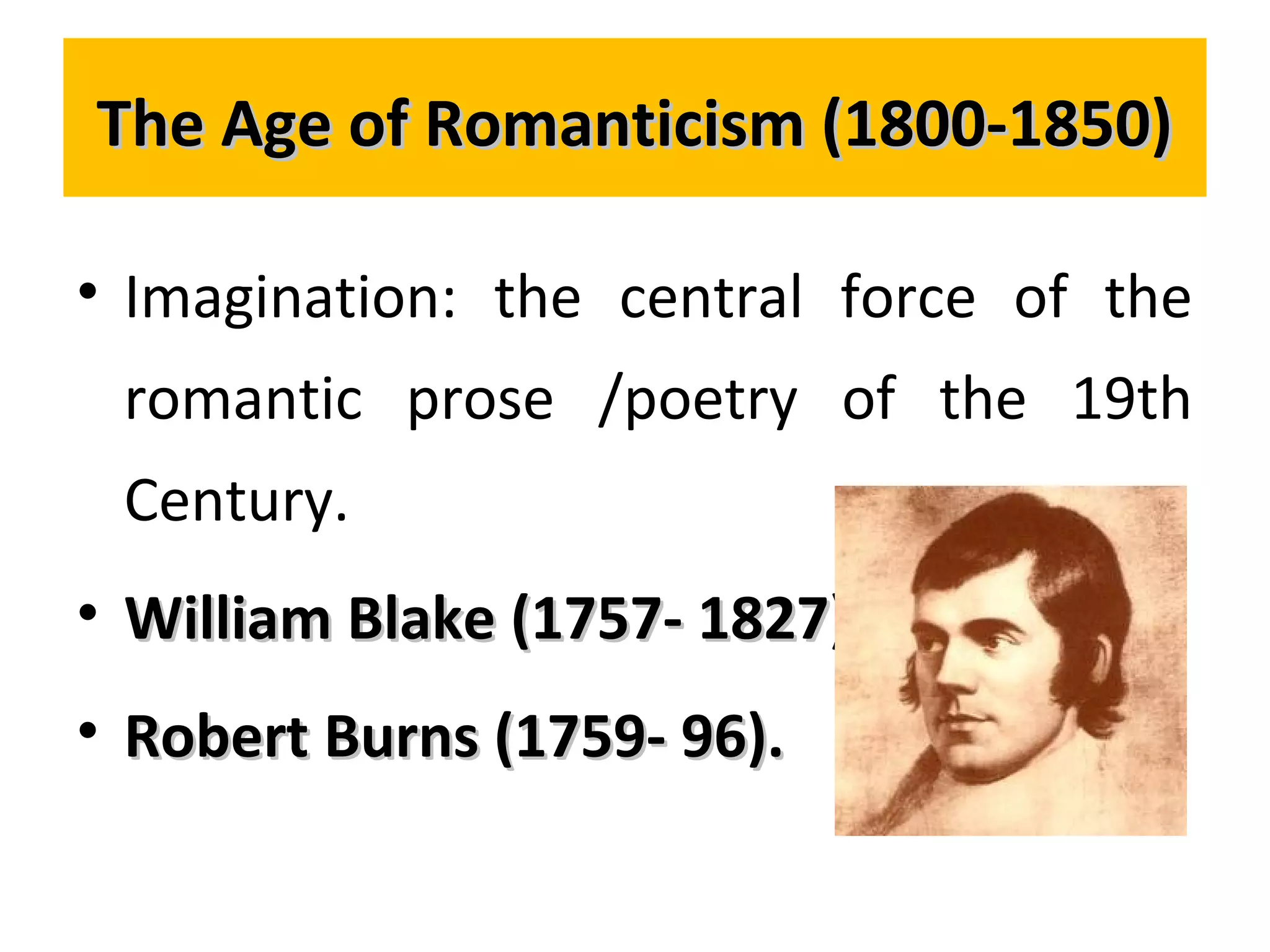 The age of romanticism (1800 1850) | PPT