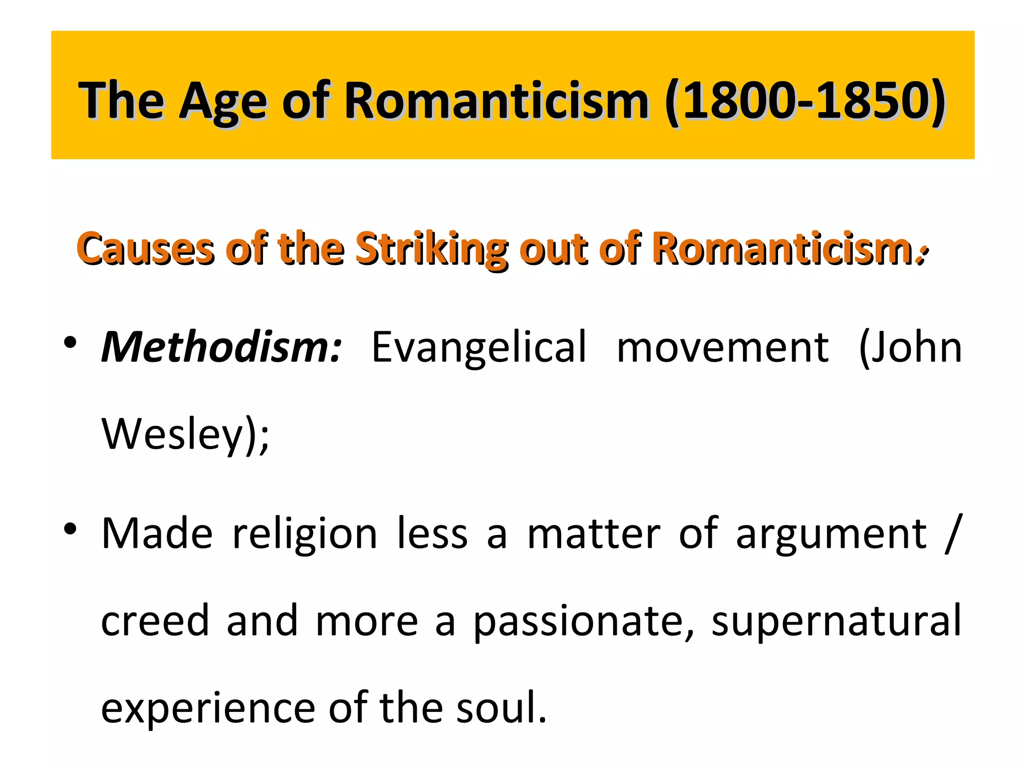 The age of romanticism (1800 1850) | PPT