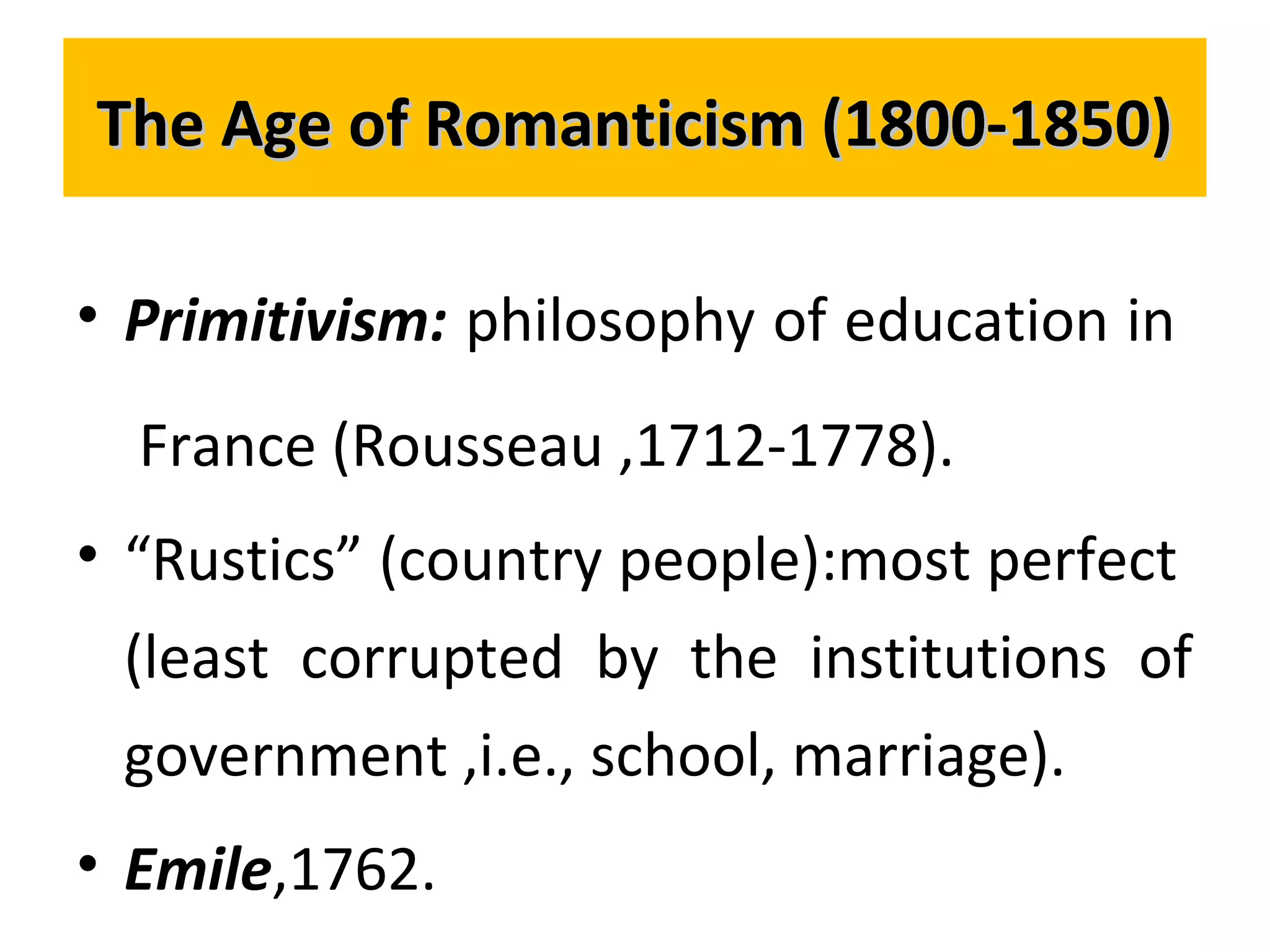 The age of romanticism (1800 1850) | PPT