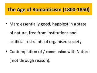 The age of romanticism (1800 1850) | PPT