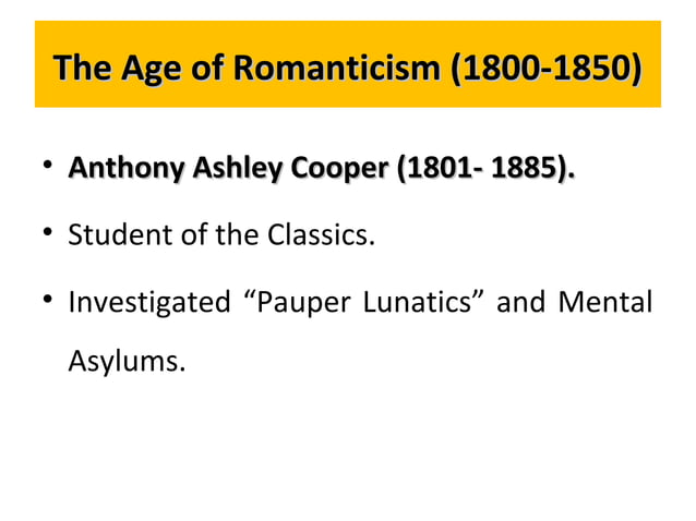 The age of romanticism (1800 1850) | PPT