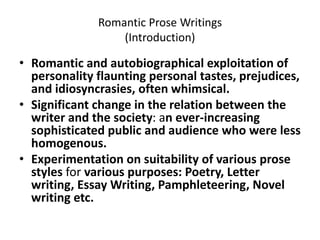 The age of Romanticism their ideas and concept | PDF | Poetry | Books ...