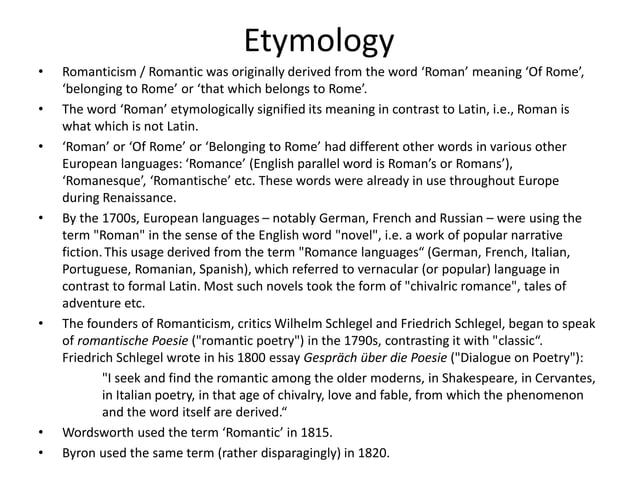 The age of Romanticism their ideas and concept | PPT