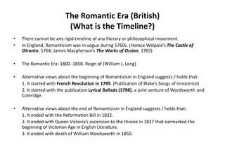 The age of Romanticism their ideas and concept | PDF | Poetry | Books ...